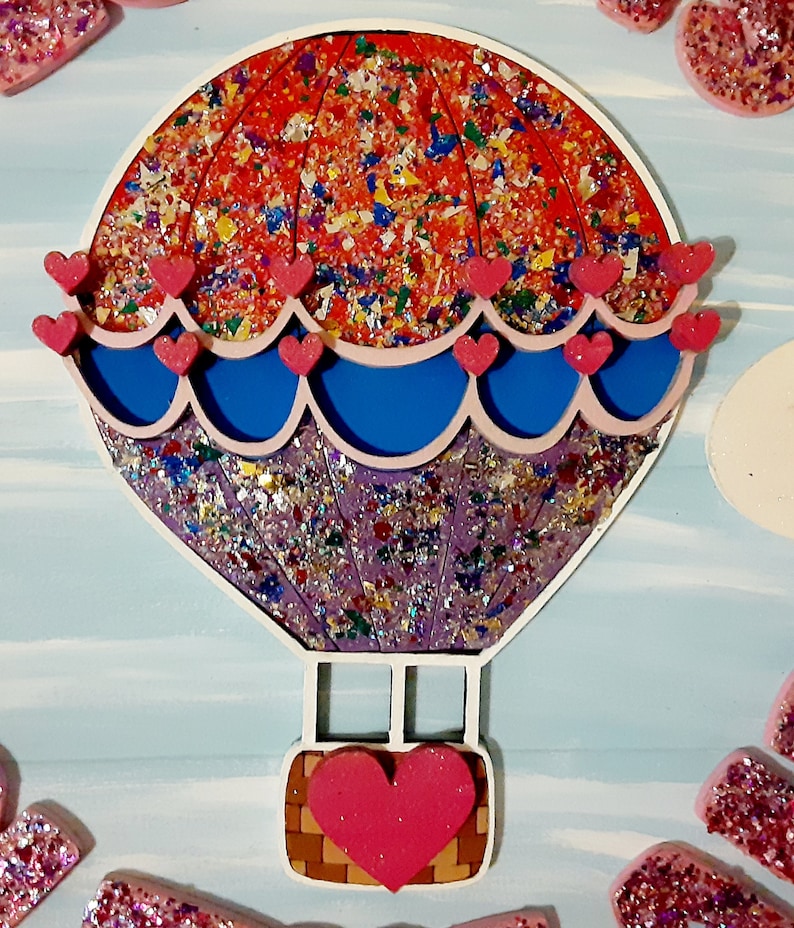 Valentine's Day Hot Air Balloon Sign - Etsy