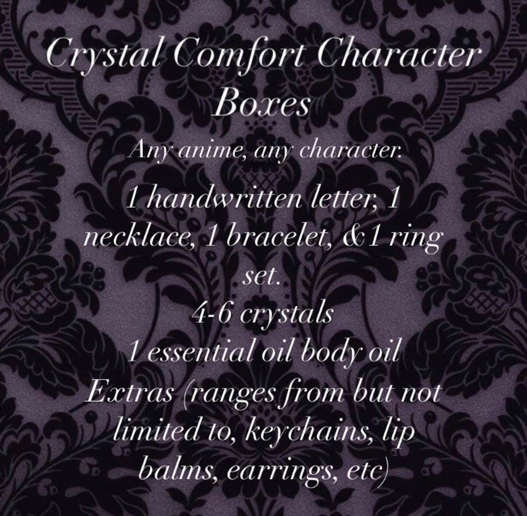 Crystal Comfort Character Package - Etsy