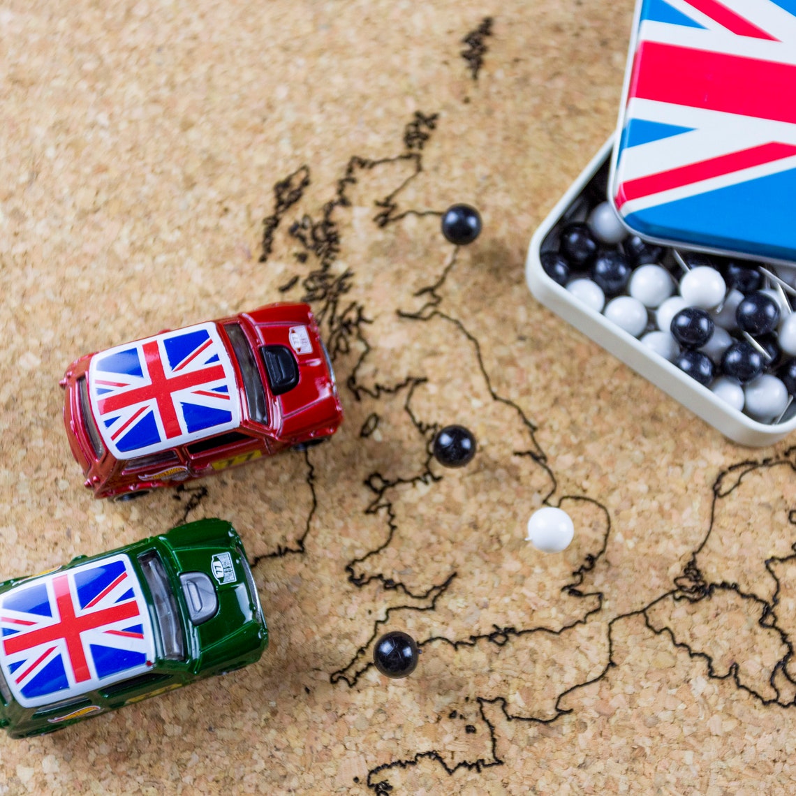 Word Cork Map Best Corkboard Map for Travellers - Etsy