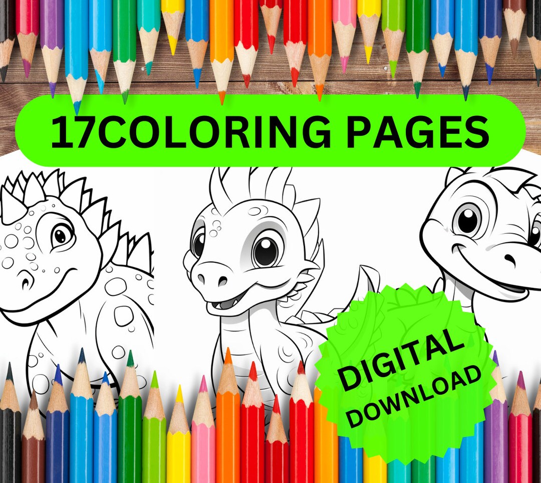 17 Cute Little Dino Coloring Pages for Kids - Dinosaur Coloring Pages ...