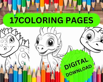 30 Little Dino Coloring Pages for Kids Dinosaur Coloring Pages for ...