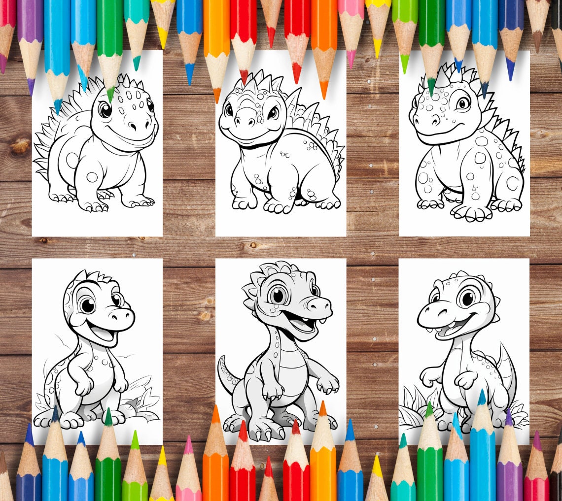 17 Cute Little Dino Coloring Pages for Kids Dinosaur Coloring Pages for ...