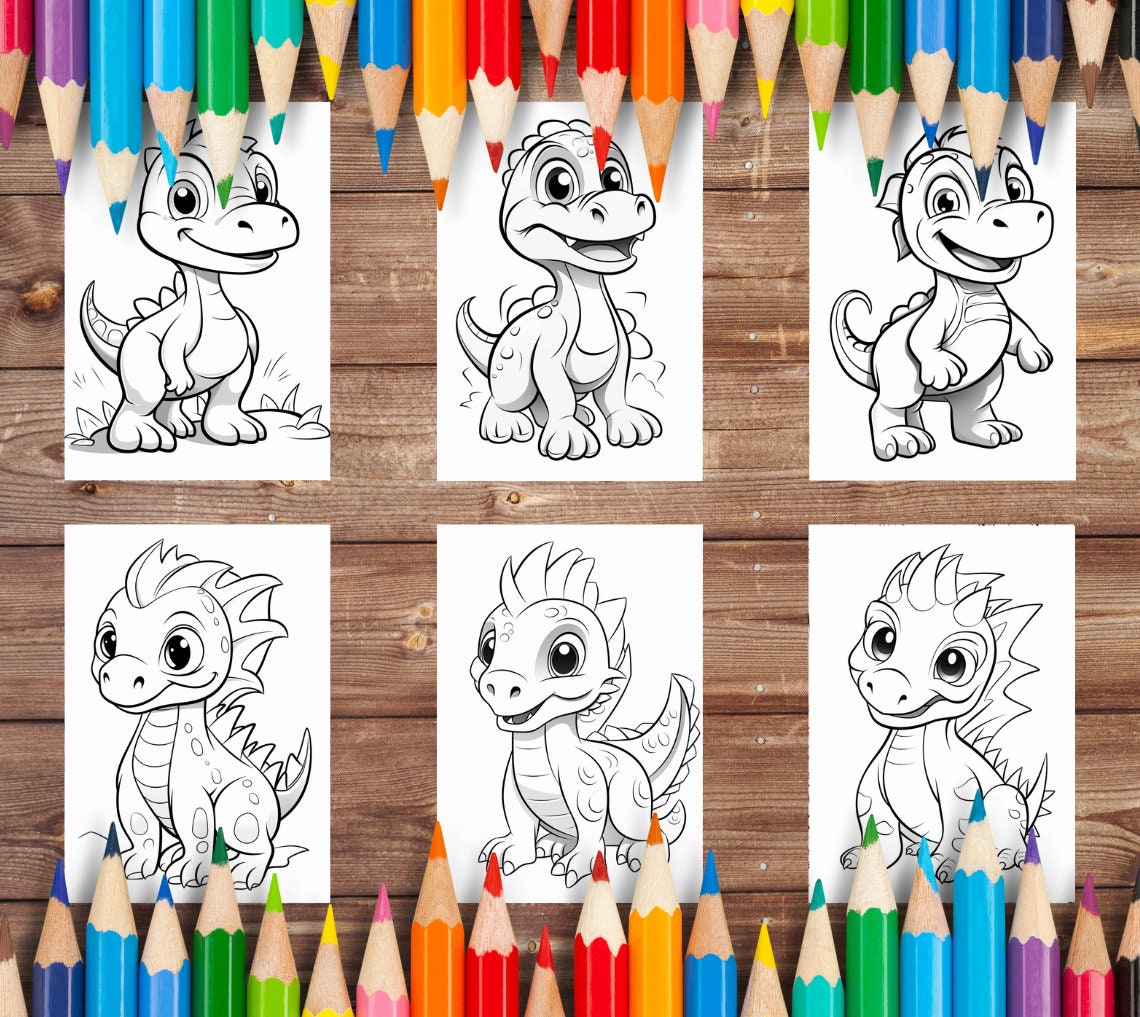 17 Cute Little Dino Coloring Pages for Kids Dinosaur Coloring Pages for ...