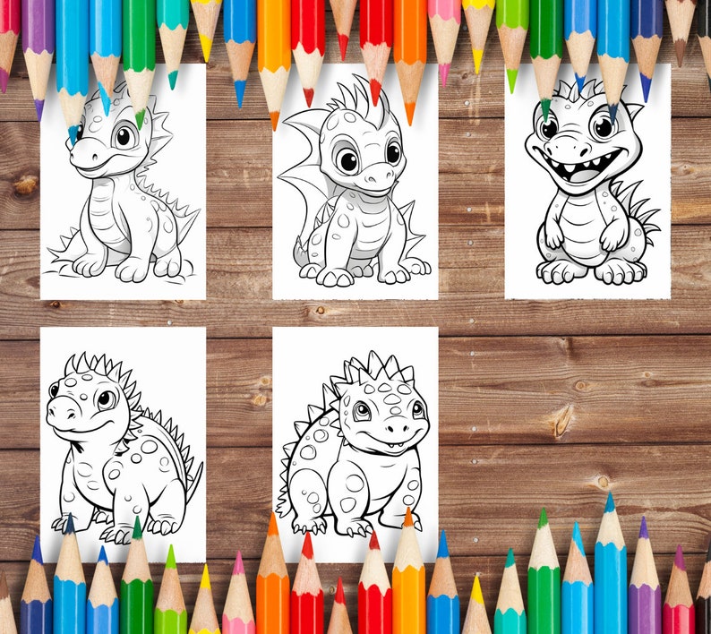17 Cute Little Dino Coloring Pages for Kids - Dinosaur Coloring Pages ...