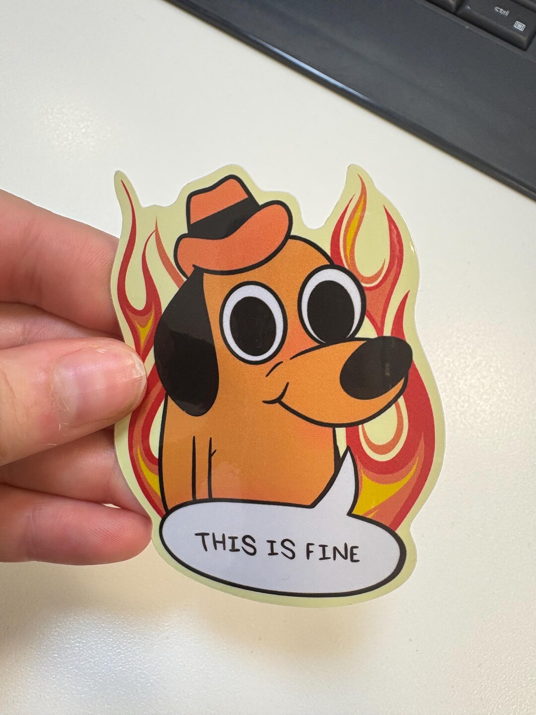 This is Fine Vinyl Sticker - Etsy