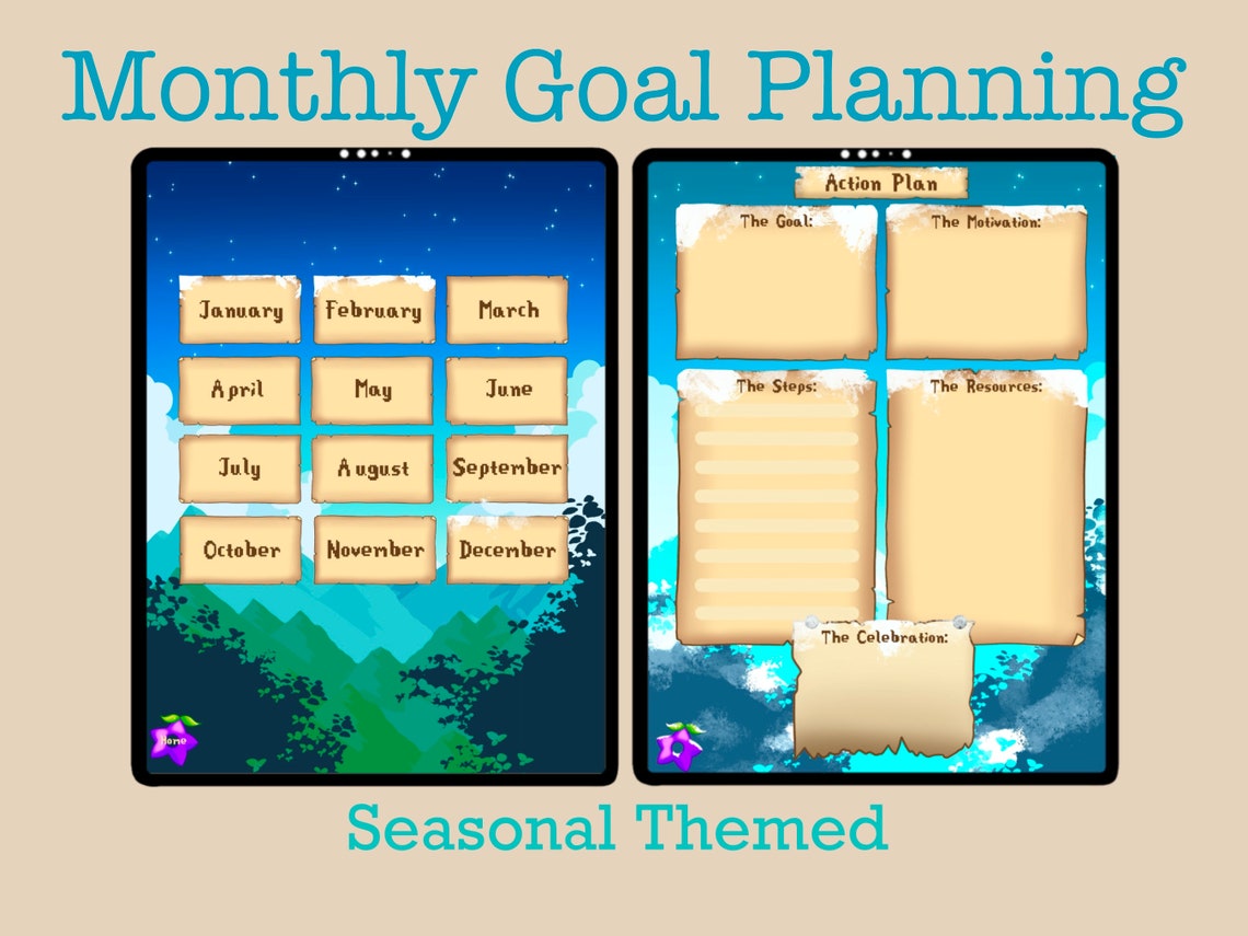 Stardew FULL Digital Planner | NORTHERN HEMISPHERE | Nerd Planner ...