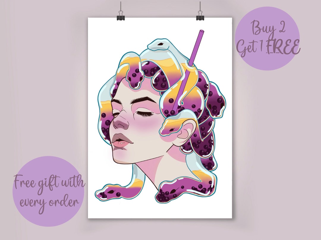 Boba Snakes Limited Edition Art Print A3 297 X 420mm - Etsy
