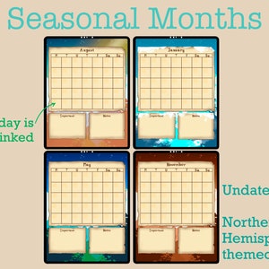Stardew FULL Digital Planner | SOUTHERN HEMISPHERE | Nerd Planner ...