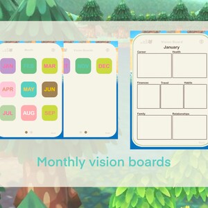 Animal Crossing Themed FULL Daily Digital Plannerfinancial, Wellness, 1 ...
