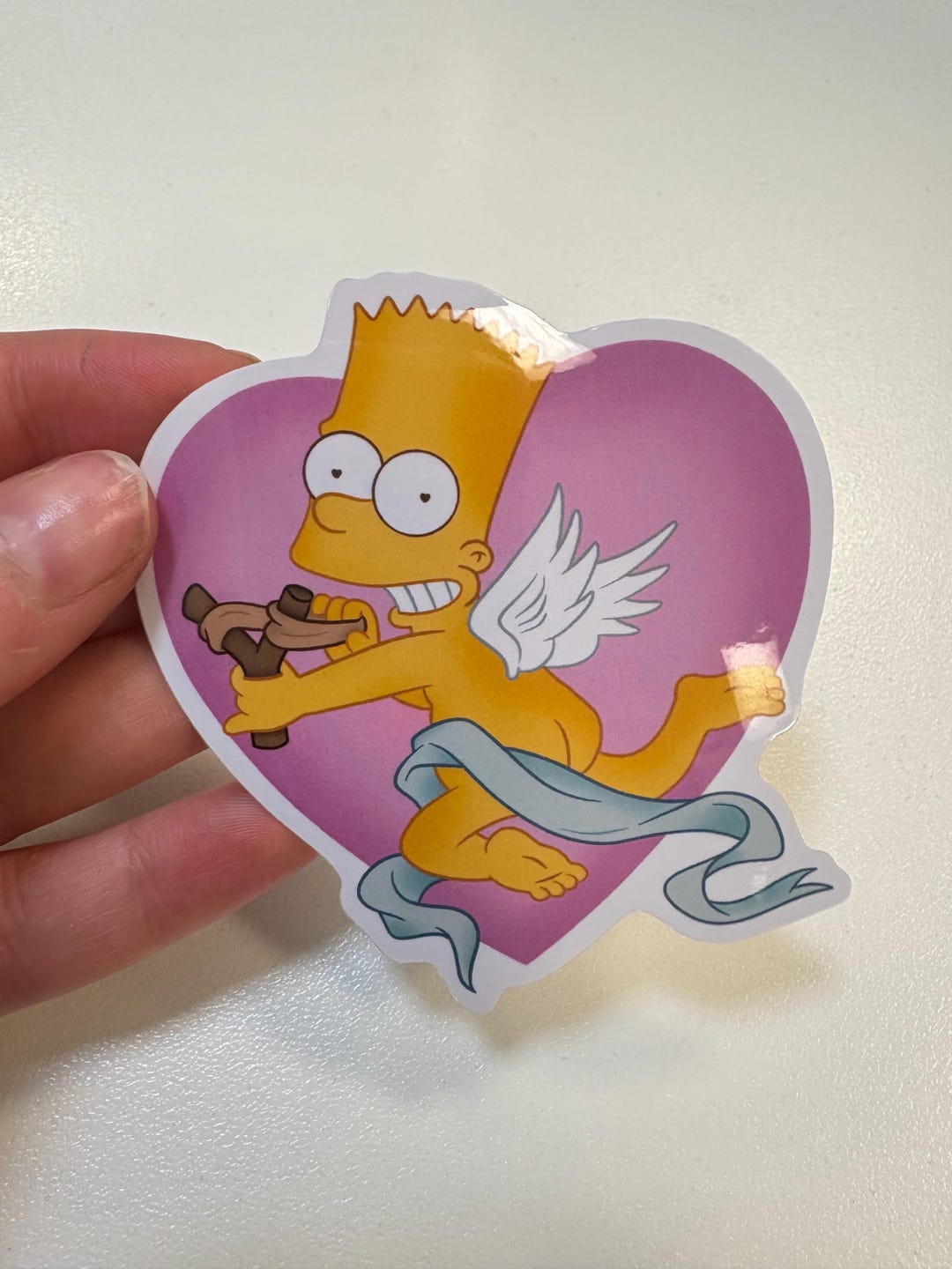 Bart Simpson Cupid Vinyl Sticker - Etsy