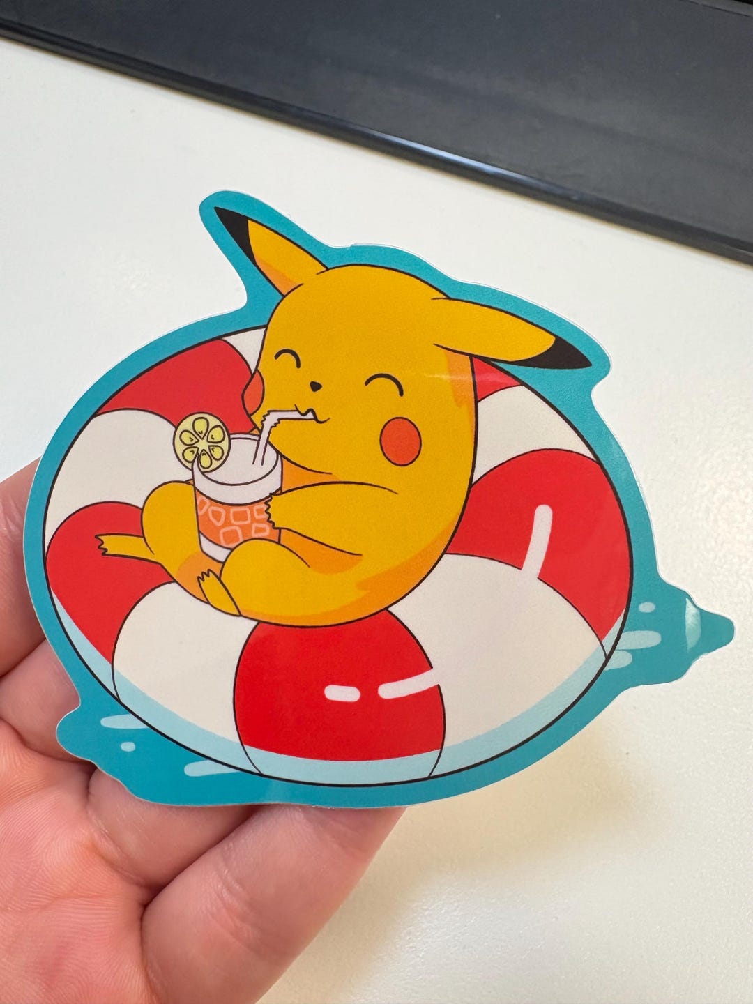 Pika Pool Float Vinyl Sticker - Etsy