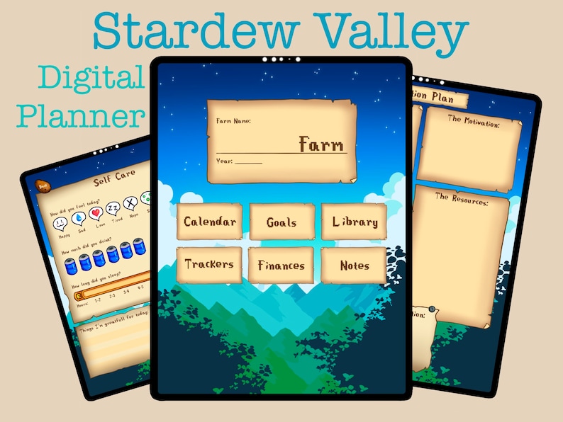 Stardew FULL Digital Planner | SOUTHERN HEMISPHERE | Nerd Planner ...