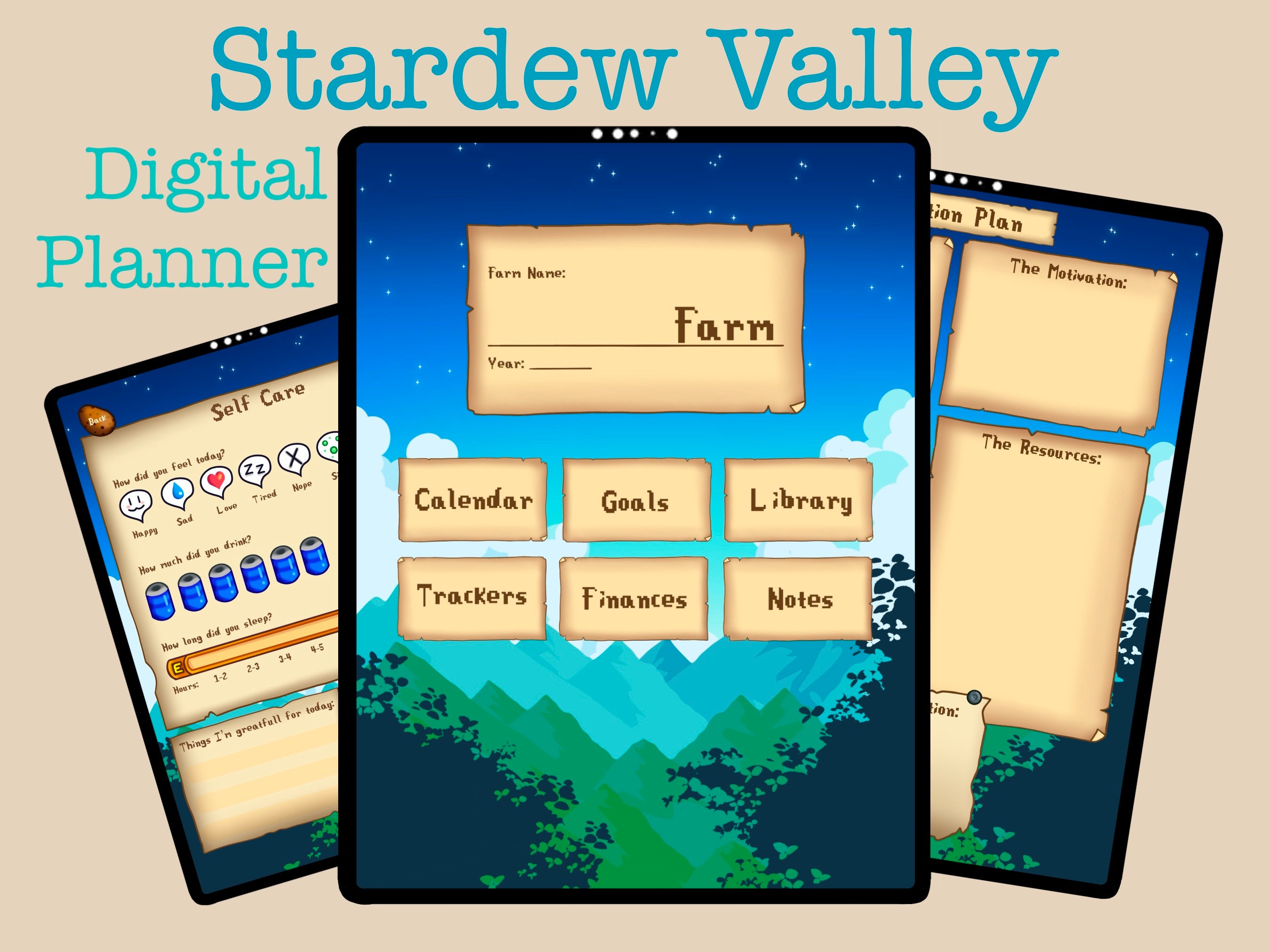 Stardew FULL Digital Planner | NORTHERN HEMISPHERE | Nerd Planner ...
