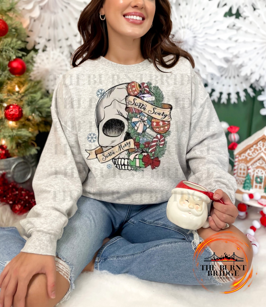 Sorta Merry Sorta Scary Christmas T-shirt Sweatshirt - Etsy
