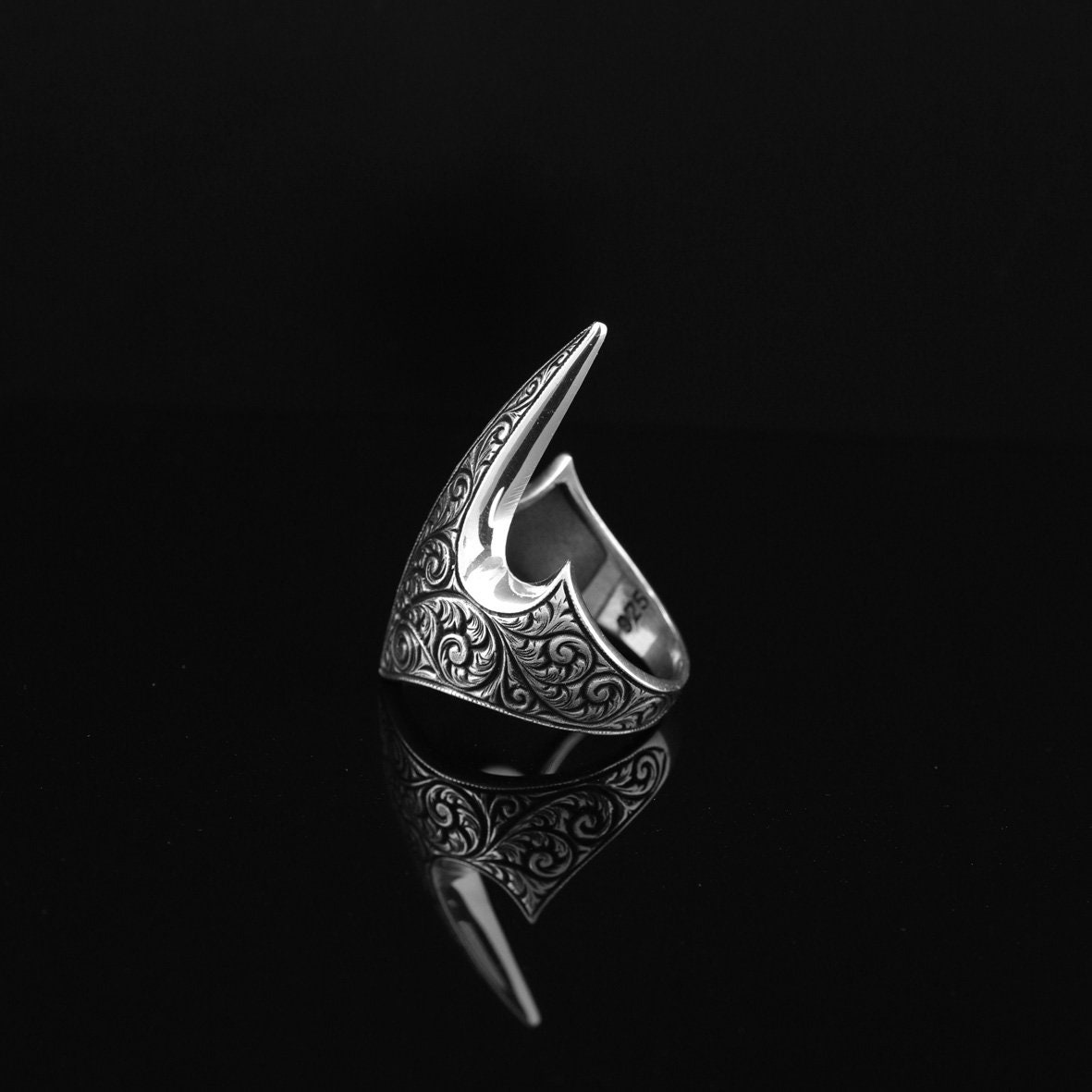 Men Sword Ring Sterling Silver Sword Ring Handmade Silver - Etsy