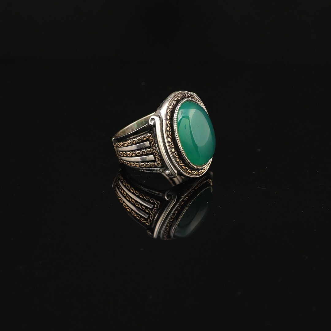 Jade Ring, Jade Ring for Men, Jade Stone Ring, Gemstone Ring Men ...