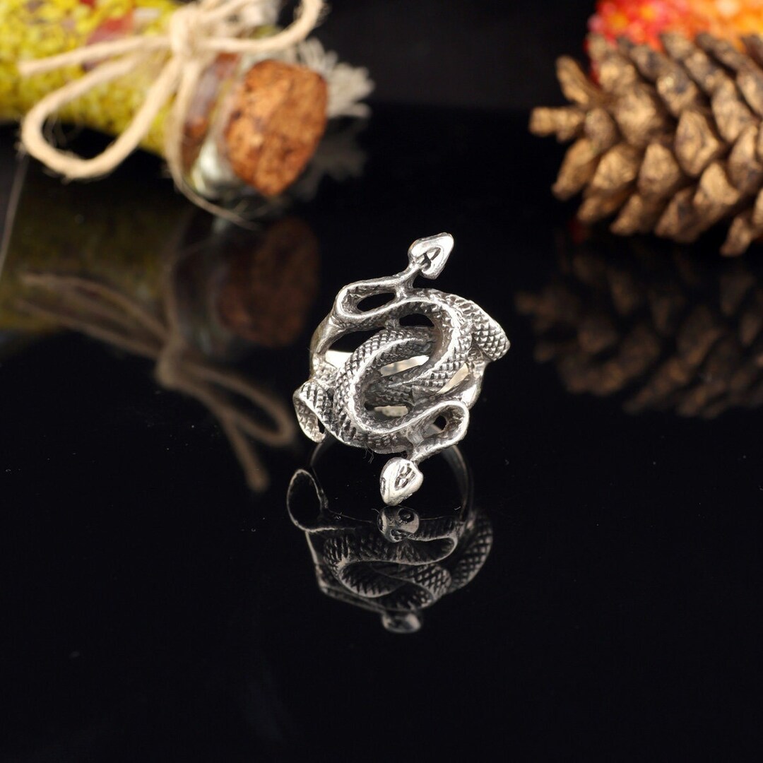 Snake Ring, Silver Snake Ring, Snake Ring Sterling Silver, Animal Ring ...