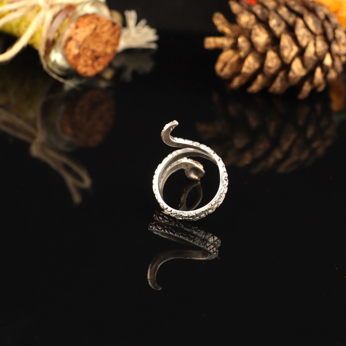 Snake Ring Silver Snake Ring Snake Ring Sterling Silver - Etsy