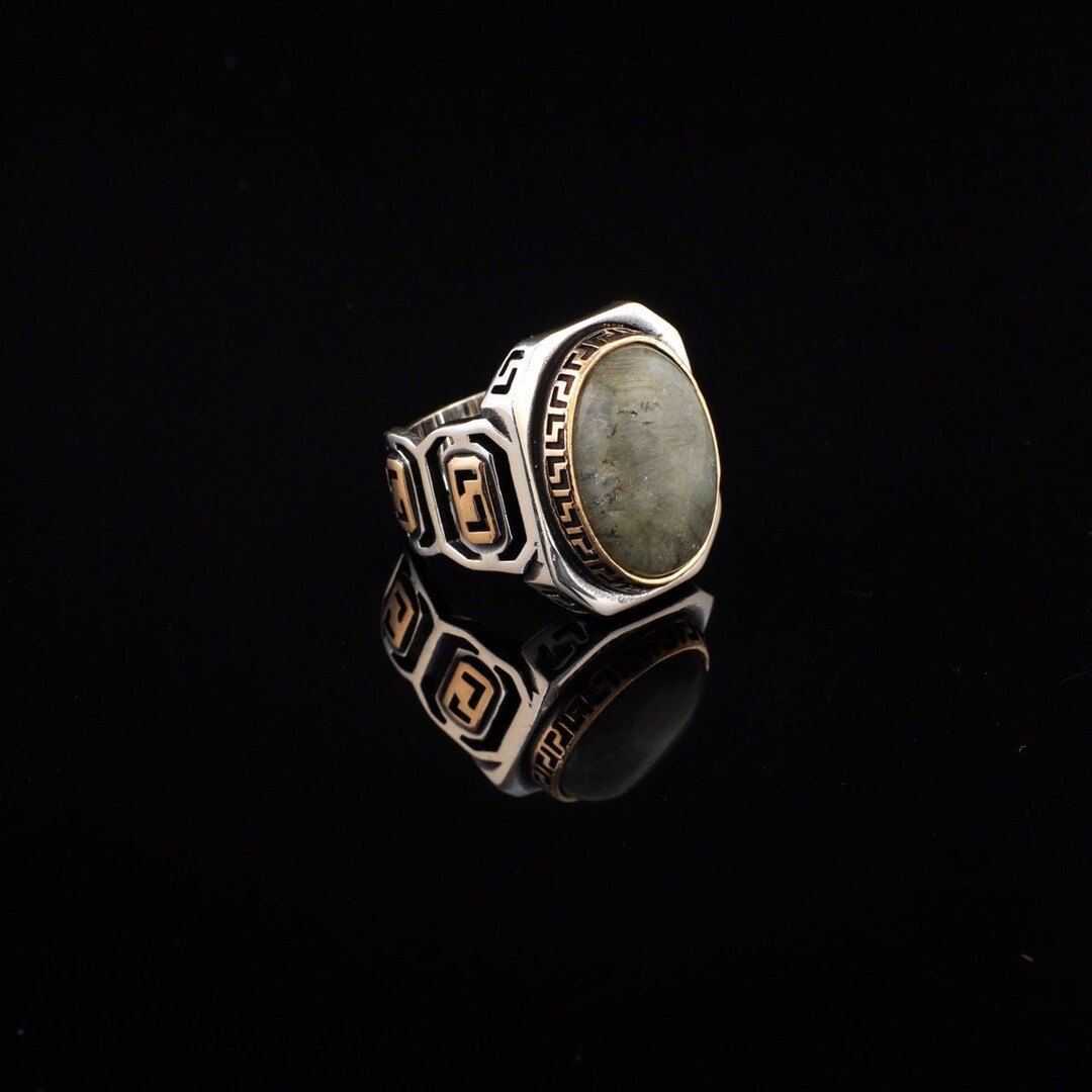 Handmade Men Ring Labradorite Men's Ring Labradorite - Etsy