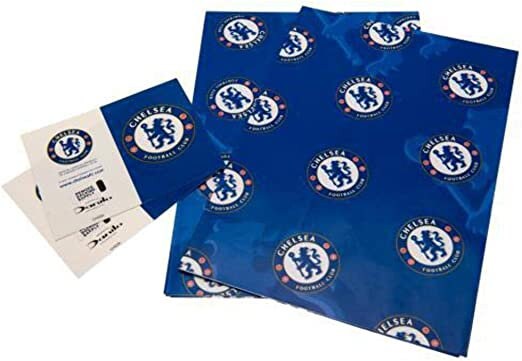 Wrapping Paper Football Theme 2 Sheet, 2 Tag, Arsenal, Chelsea ...