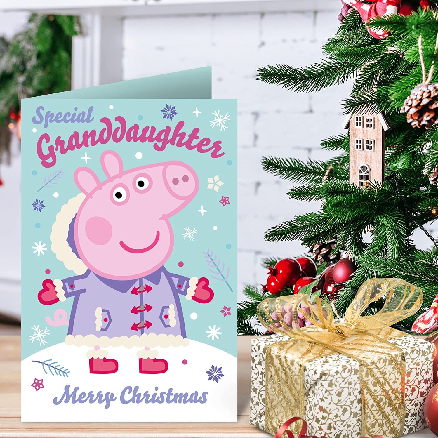 Peppa Pig Granddaughter Christmas Card Etsy UK Peppa Pig Granddaughter Christmas Card Etsy UK