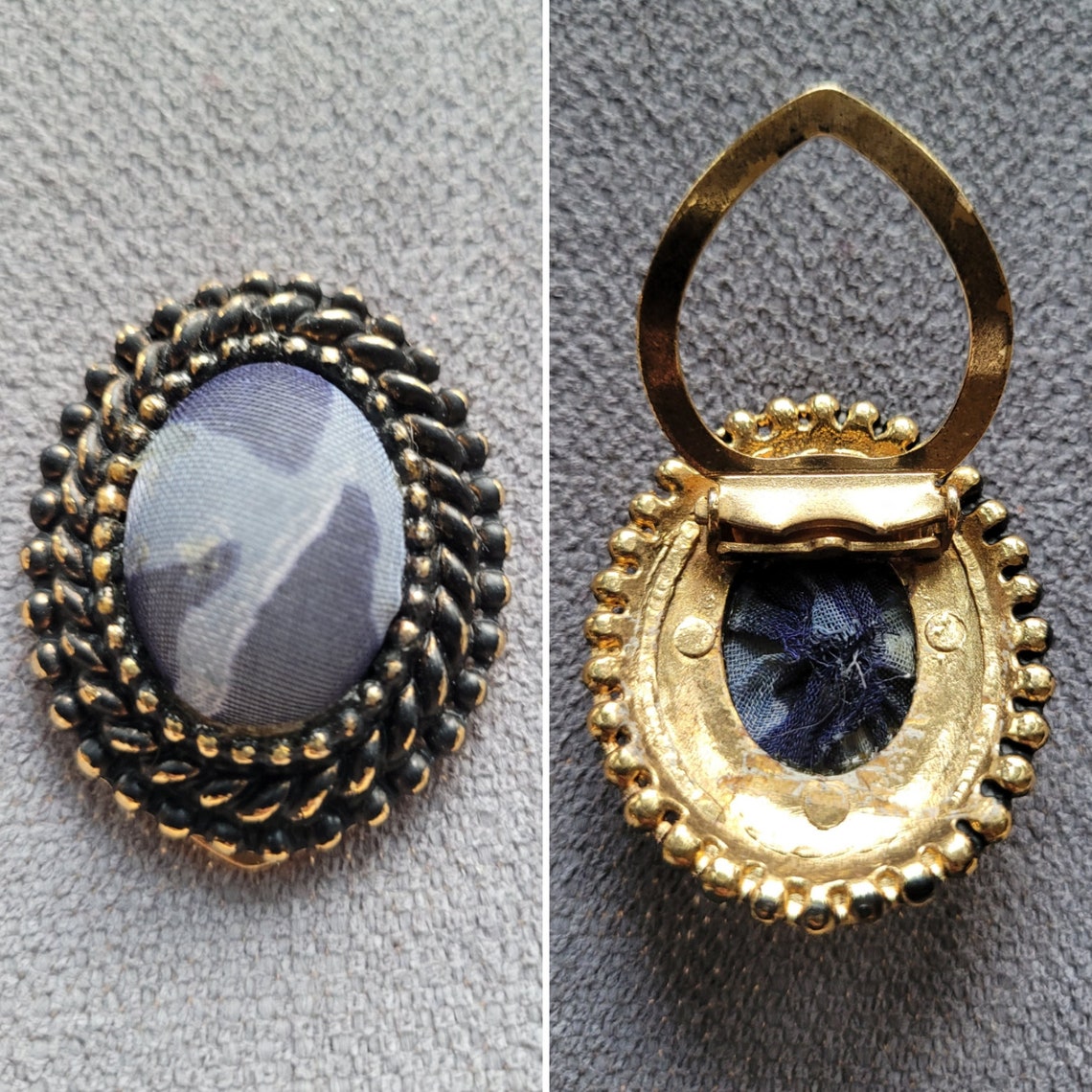 Vintage Hinged Scarf Clips Selection Scarf Rings 1940 1950s Jewelry ...
