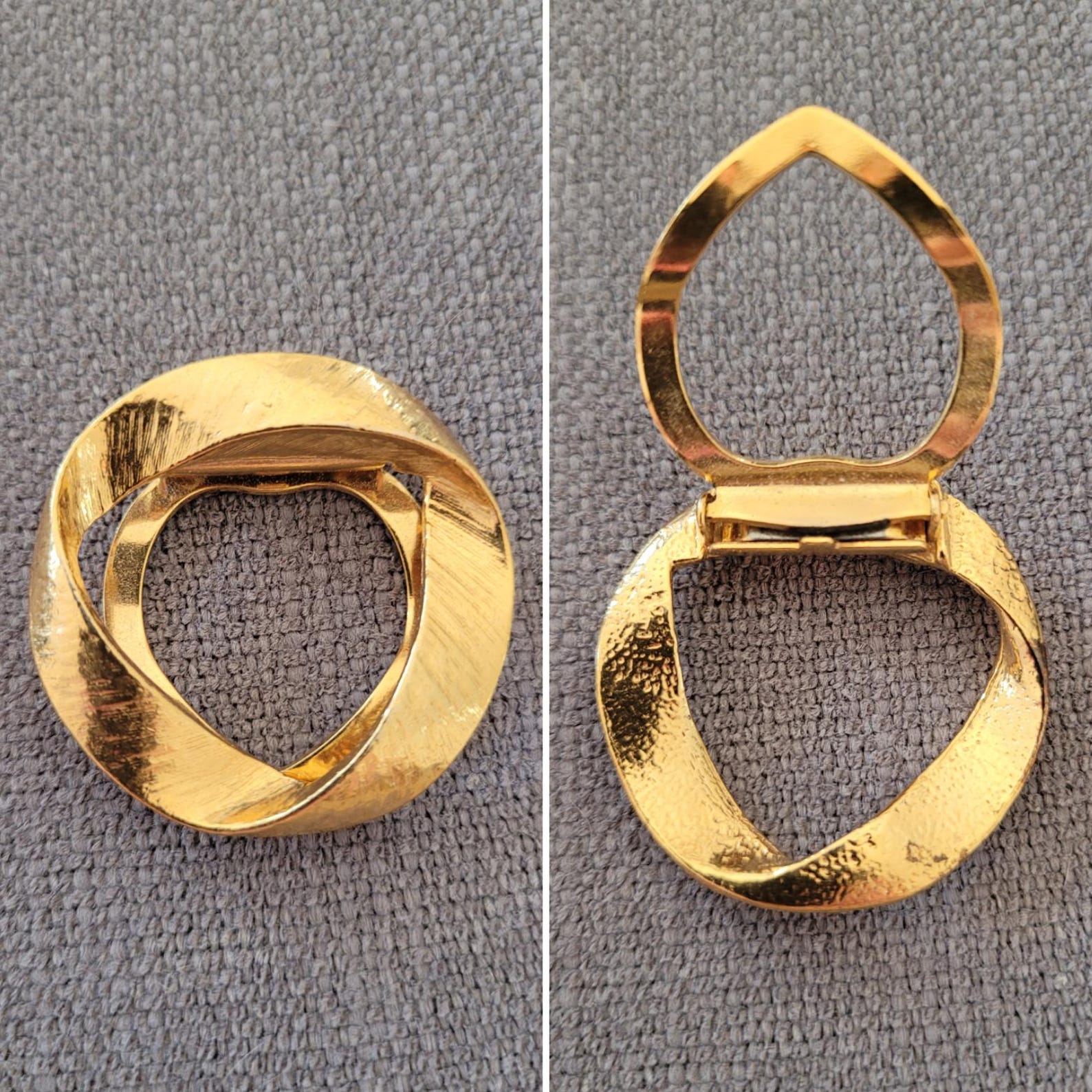 Vintage Hinged Scarf Clips Selection 1940s Scarf Rings 1950s 1960s - Etsy