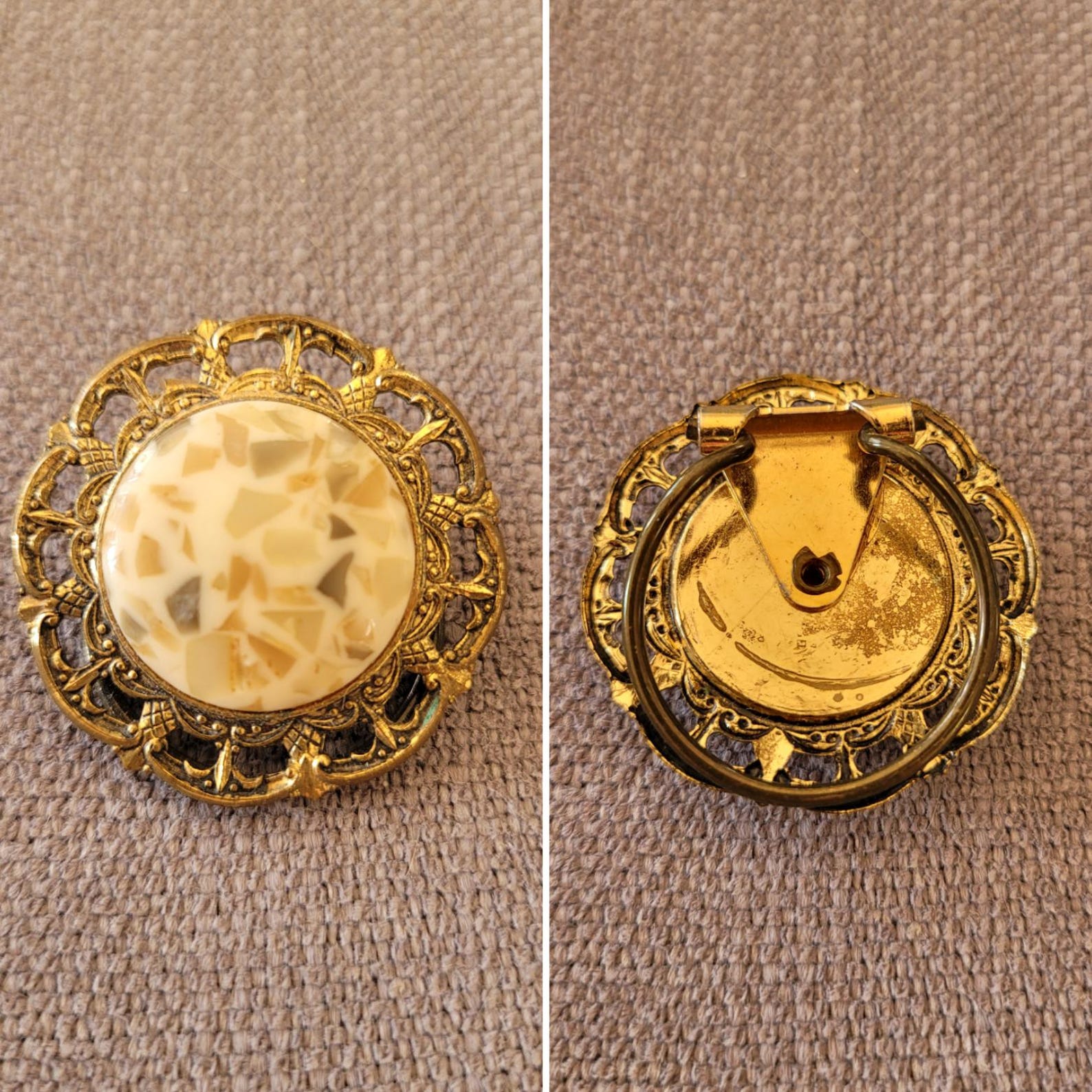 Vintage Hinged Scarf Clips Selection 1940s Scarf Rings 1950s 1960s - Etsy