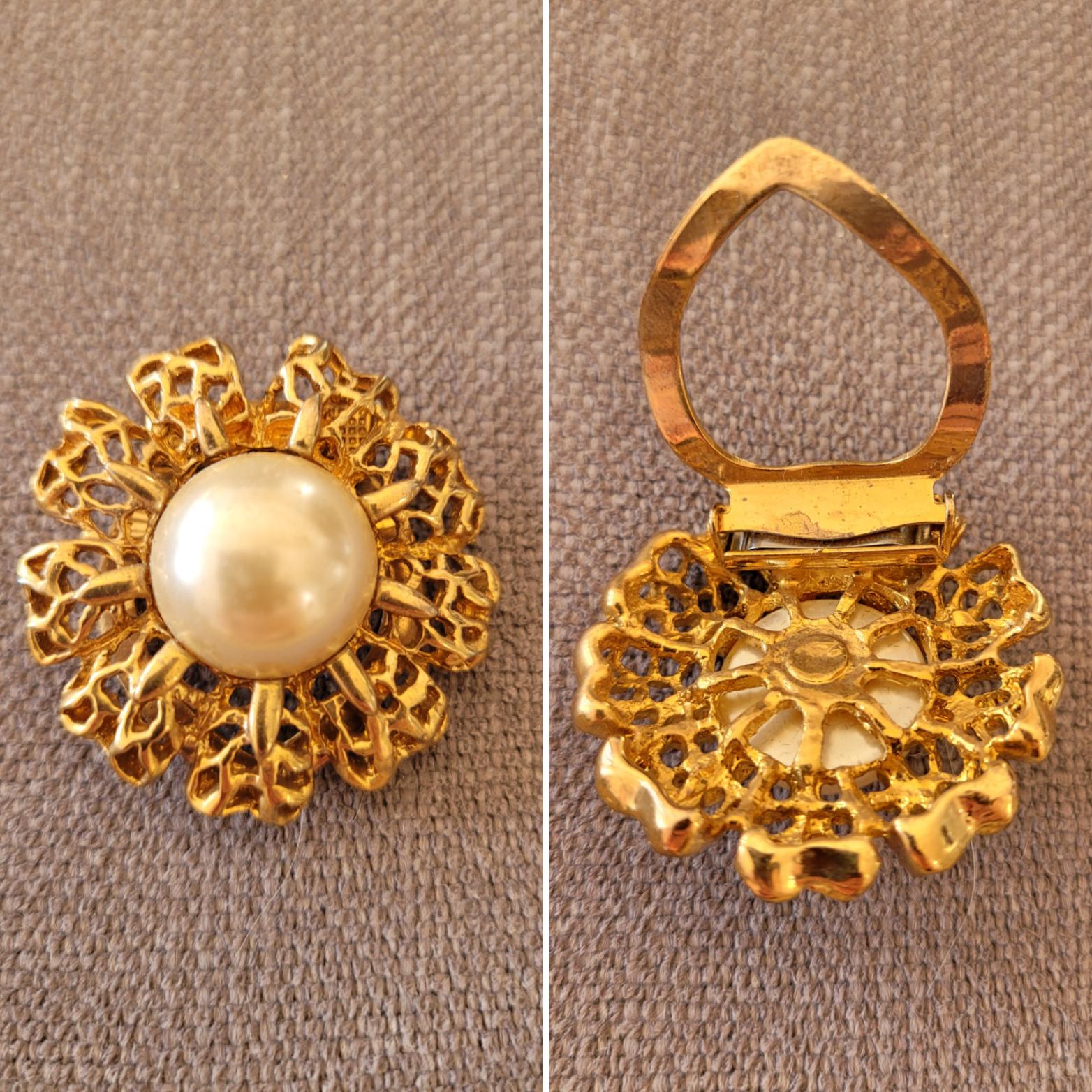 Vintage Hinged Scarf Clips Selection 1940s Scarf Rings 1950s 1960s - Etsy