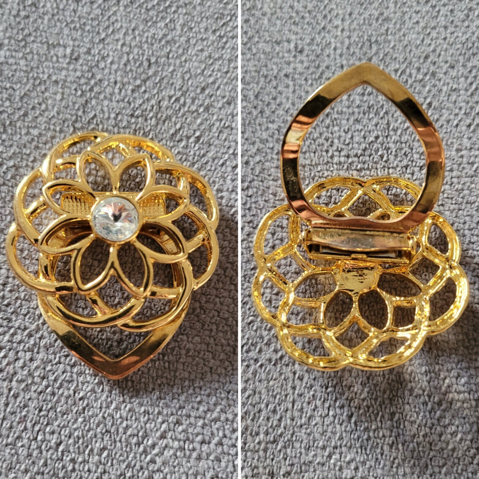 Vintage Hinged Scarf Clips Selection 1940s Scarf Rings 1950s 1960s - Etsy