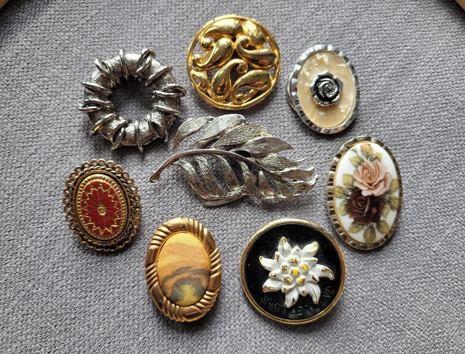 Vintage Hinged Scarf Clips Selection 1940s Scarf Rings 1950s 1960s - Etsy