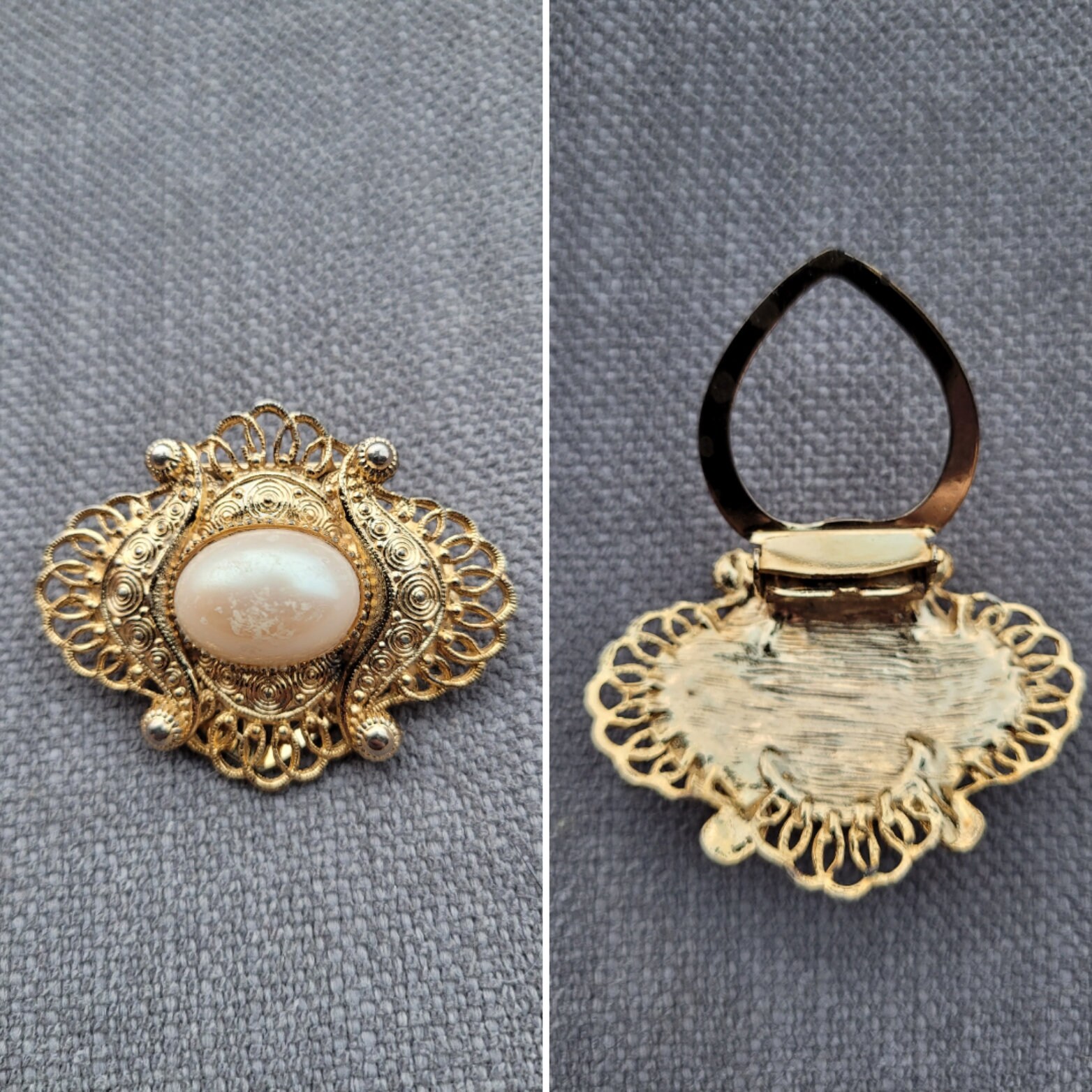Vintage Hinged Scarf Clips Selection 1940s Scarf Rings 1950s 1960s - Etsy