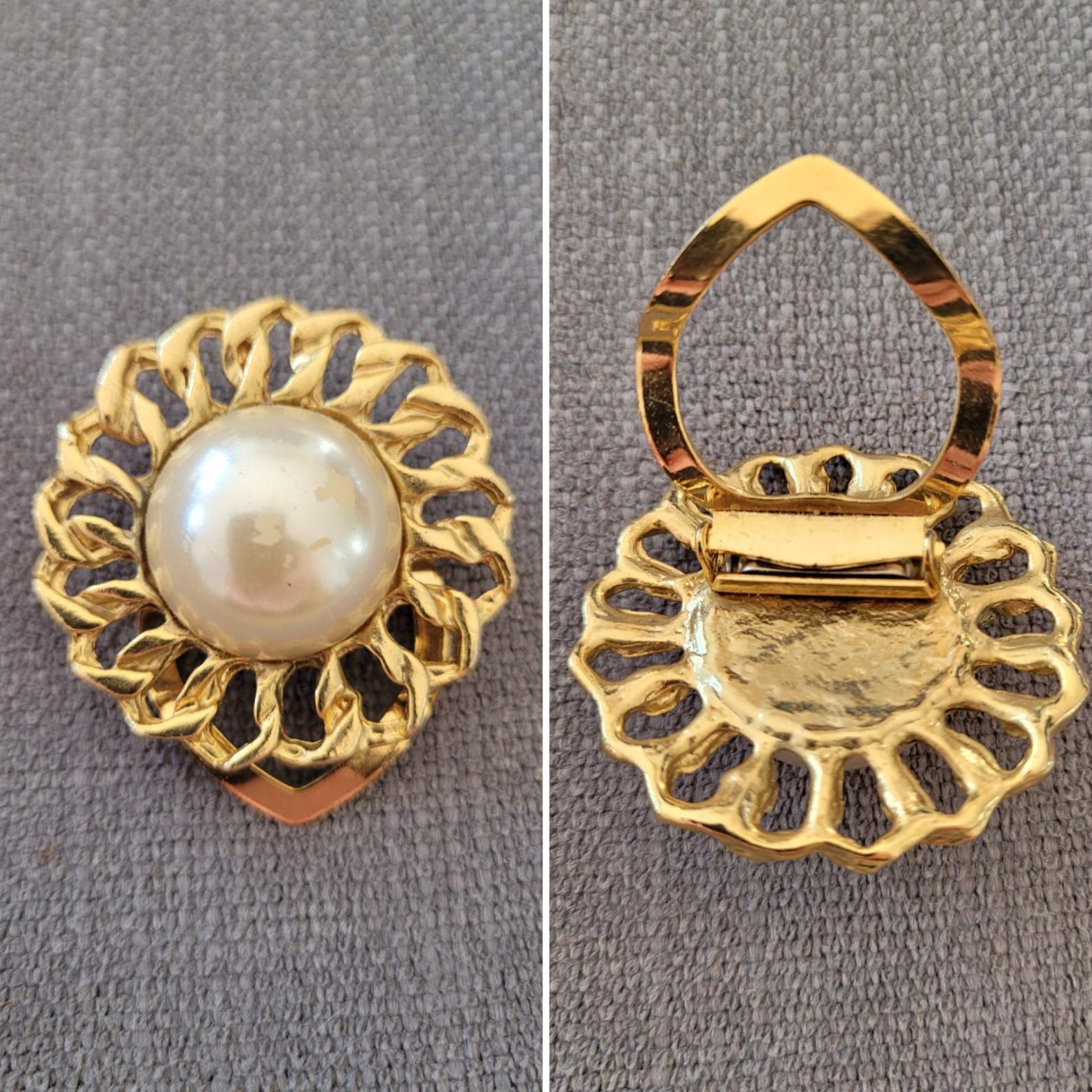 Vintage Hinged Scarf Clips Selection 1940s Scarf Rings 1950s 1960s - Etsy