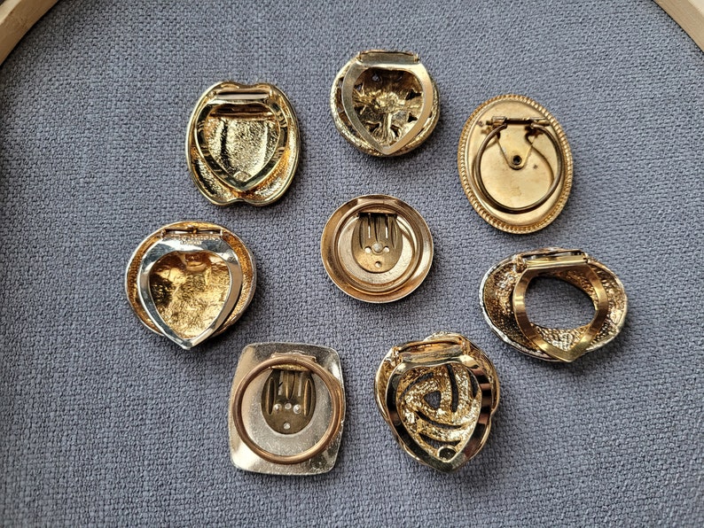 Vintage Scarf Clips, Hinged Scarf Clips, Vintage Accessories, Gifts for ...