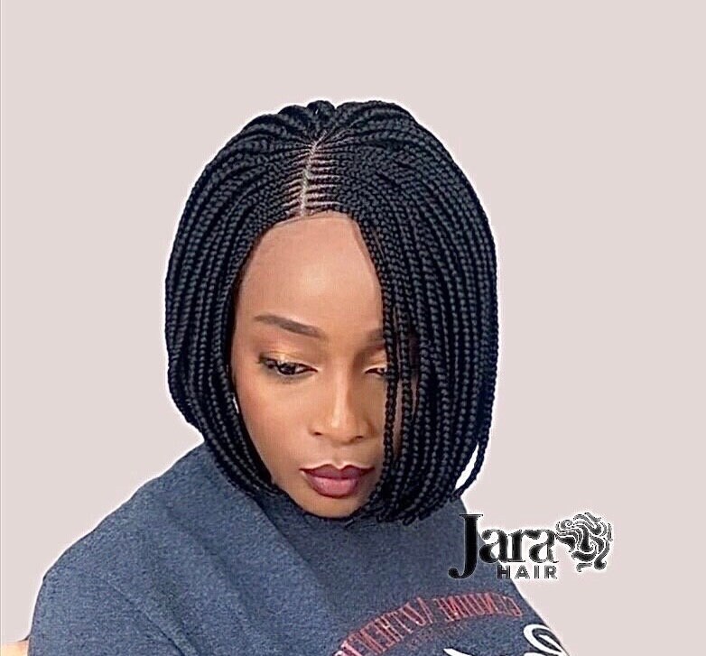 BOB Braided Wig | Bob Braid Wig | Lace Closure Bob Braided Wig | Side ...