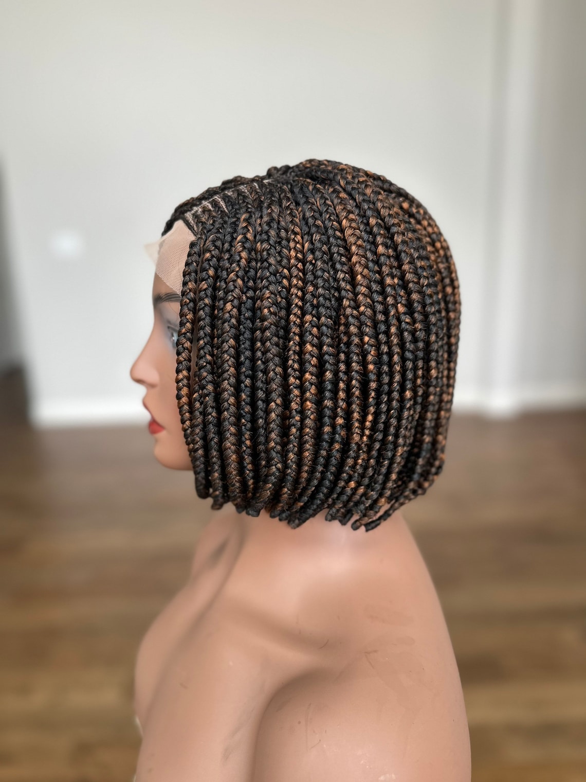 BOB Braided Wig | Bob Braid Wig | Lace Closure Bob Braided Wig | Side ...