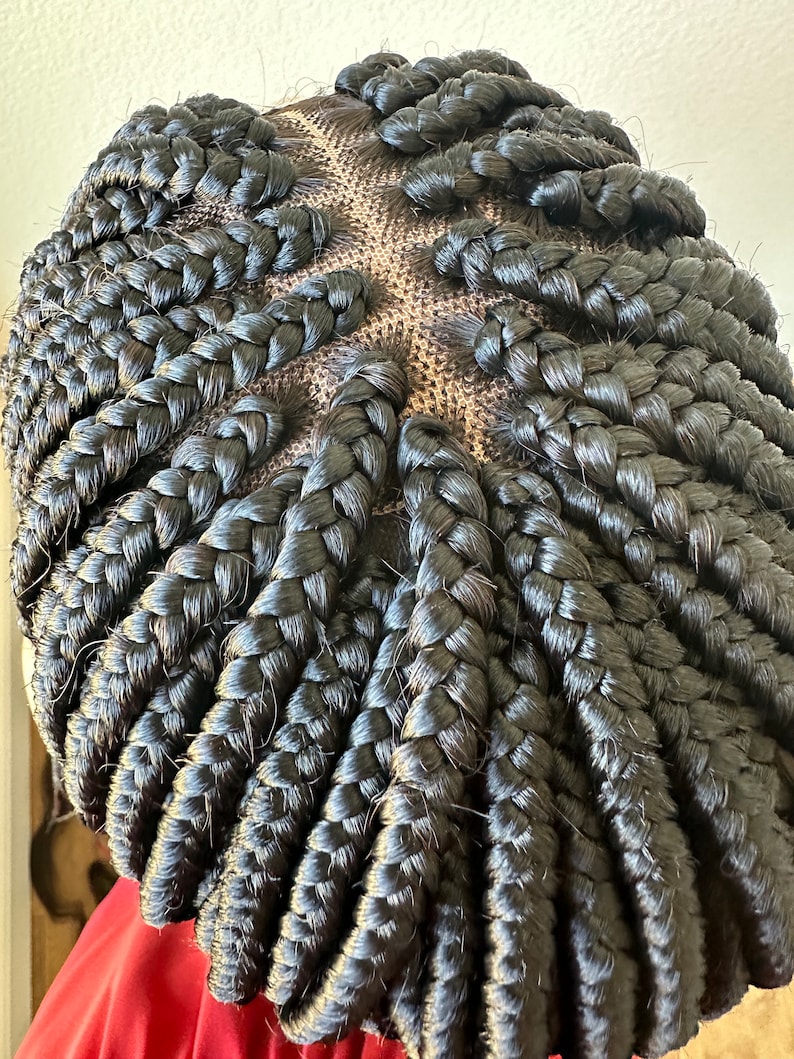Handmade Short Box Braid Wig, Bob Style Premium, Wig for Black Women ...