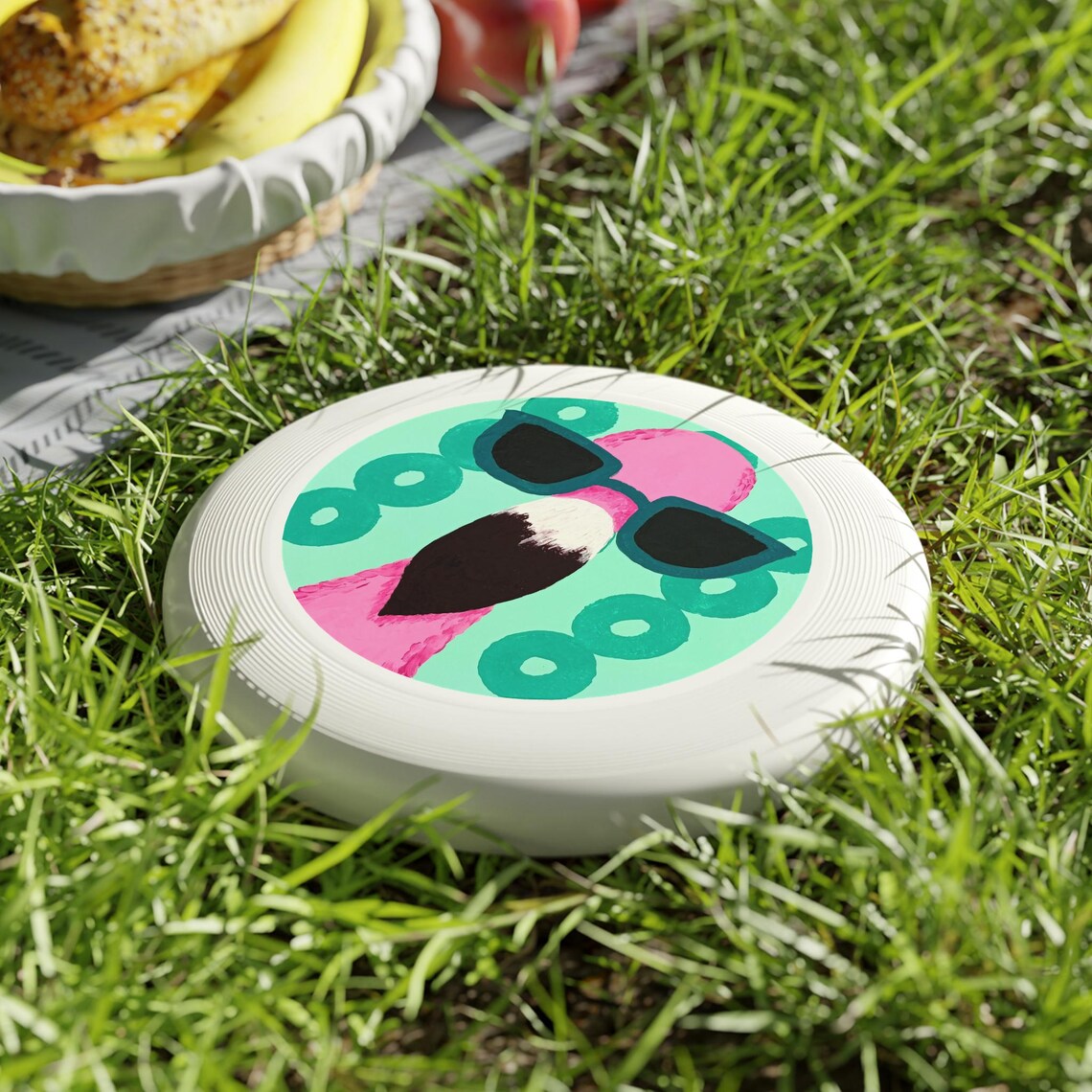 Flamingo Wham-o Frisbee - Etsy