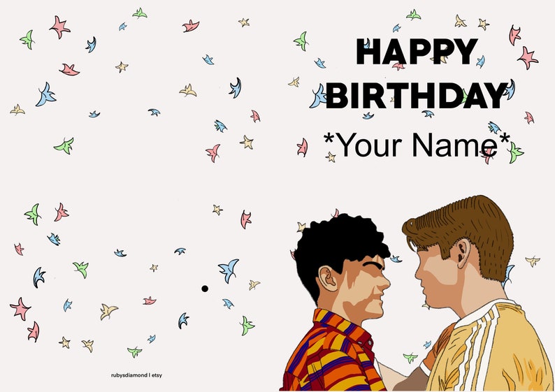 Heartstopper birthday Card Nick Nelson Charlie Spring - Etsy