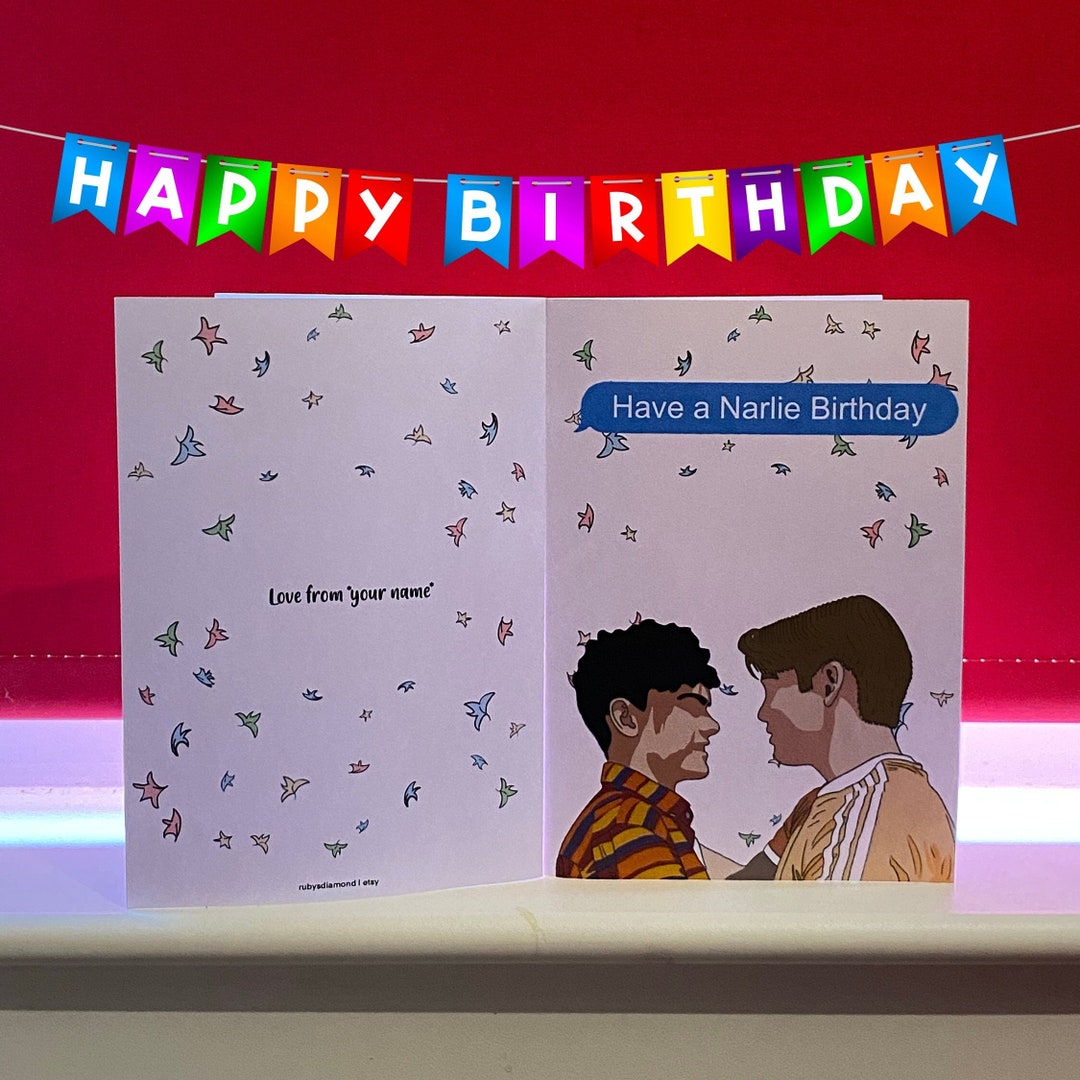 Heartstopper birthday Card Nick Nelson Charlie Spring - Etsy