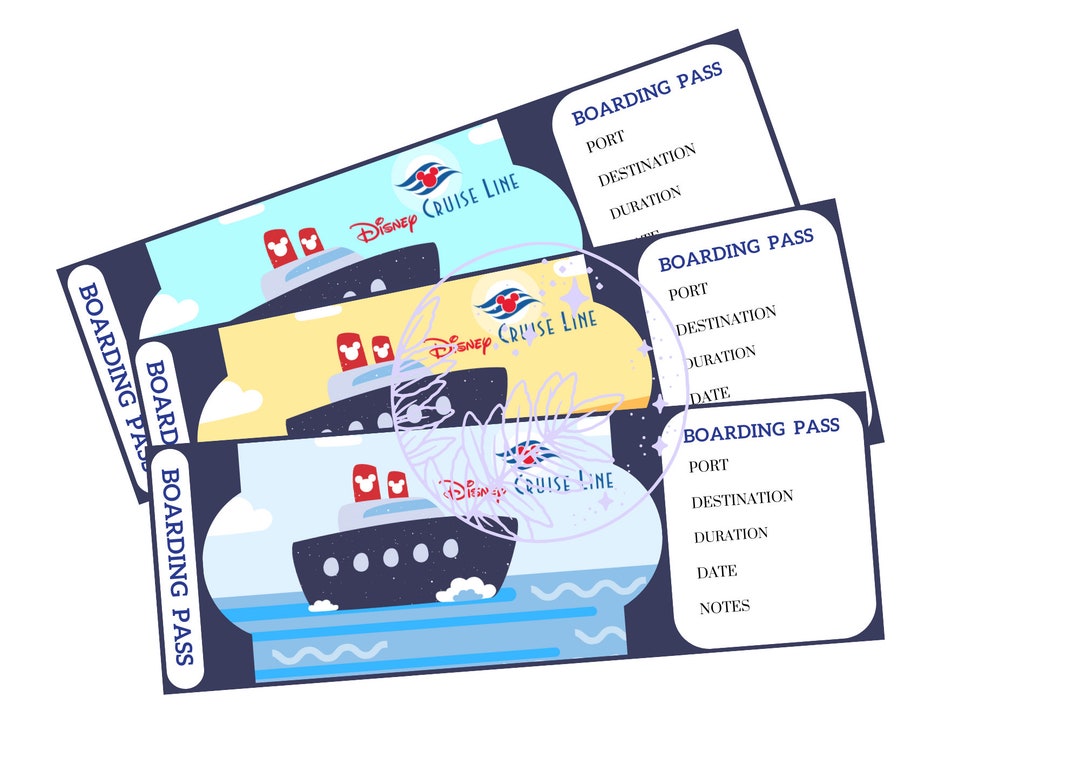 Disney Cruise Boarding Passes for Commemoration or Surprises - Etsy