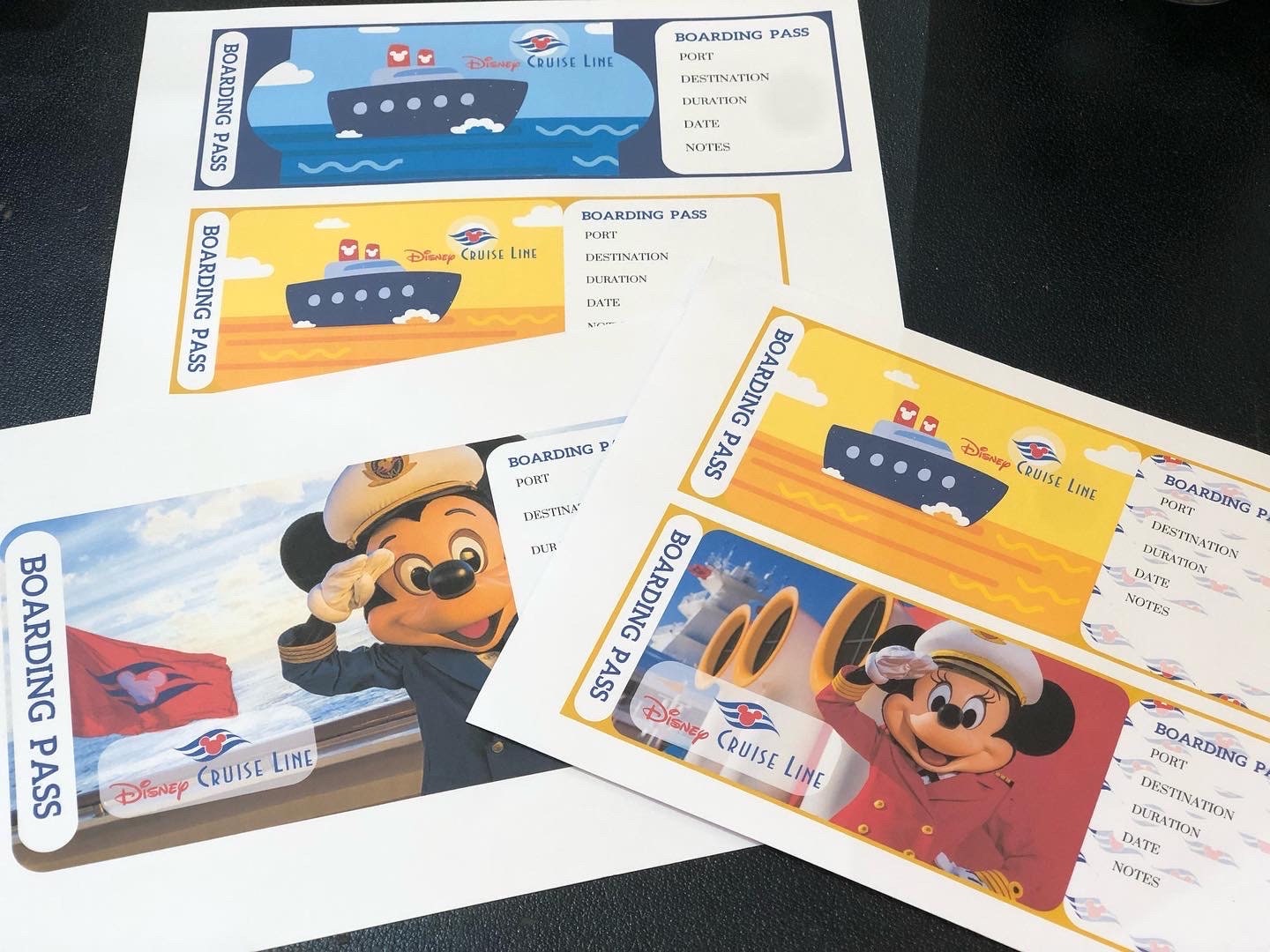 Disney Cruise Boarding Passes for Commemoration or Surprises - Etsy