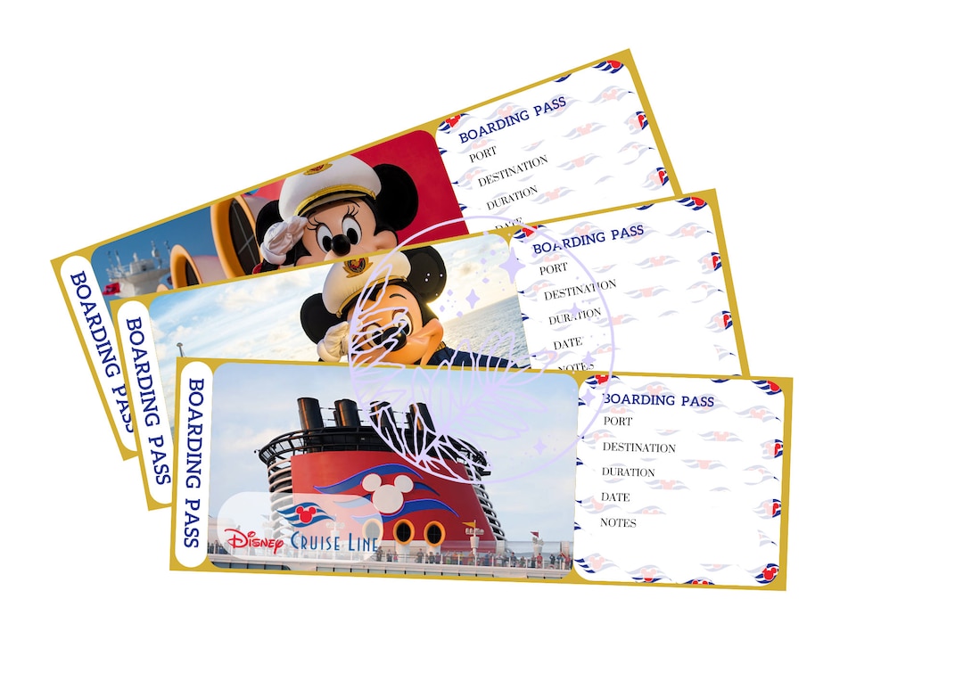 Disney Cruise Boarding Passes for Commemoration or Surprises - Etsy