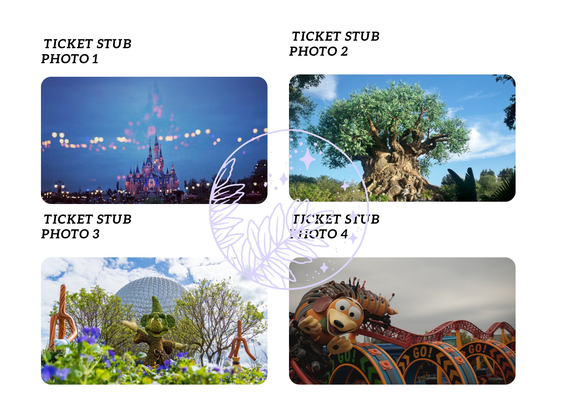 Walt Disney World Admit Ticket for Commemoration or Surprises - Etsy