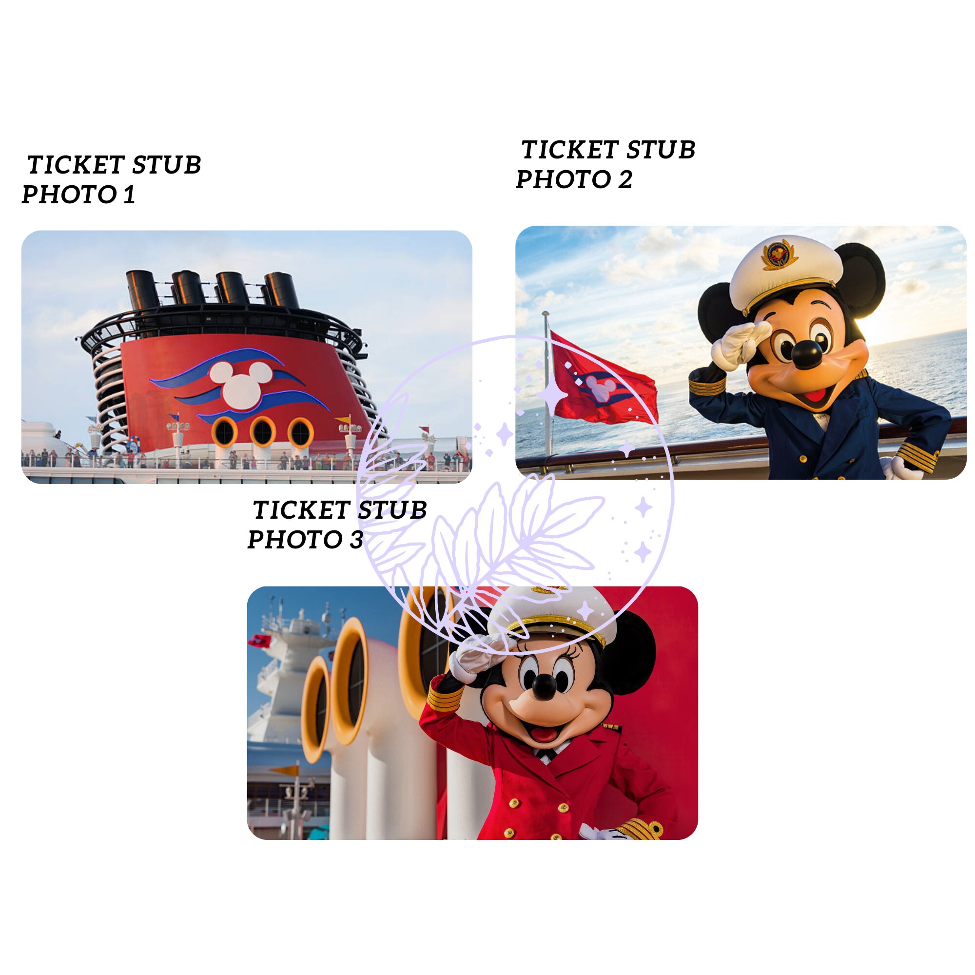 UPDATED COMBO Disney Cruise Tickets and Organiser Suitable for Any ...