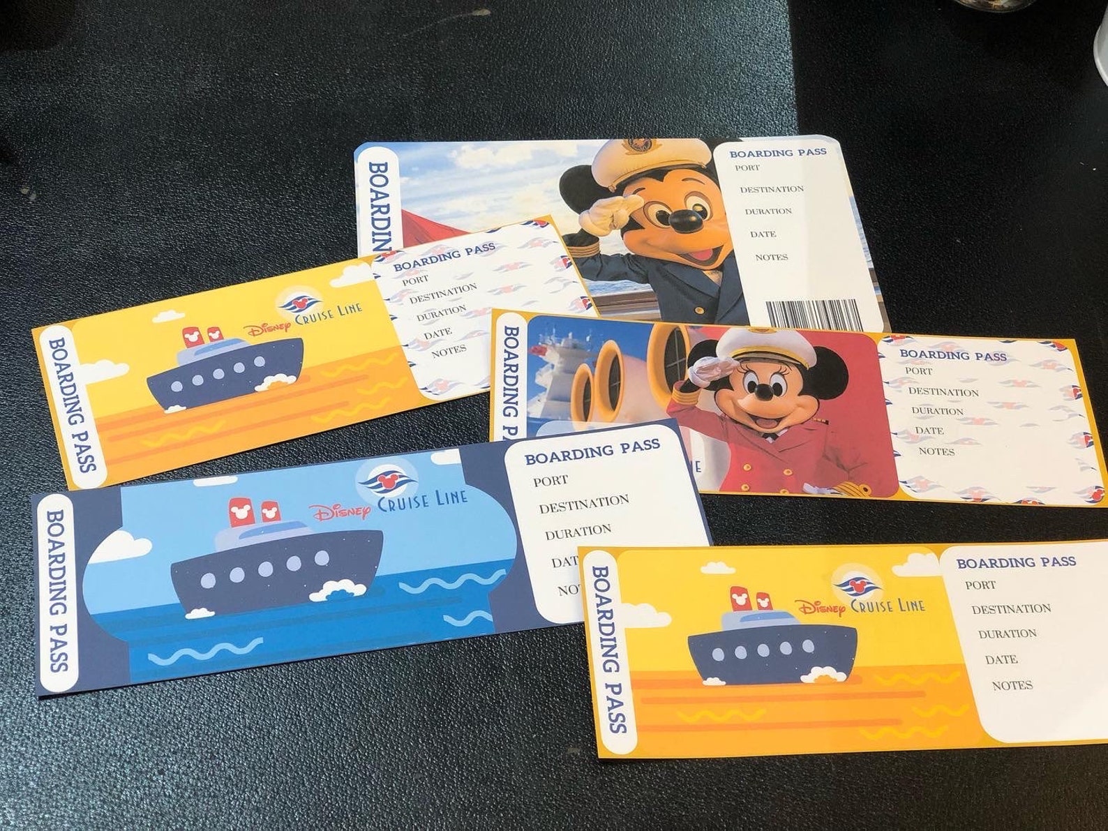 Disney Cruise Boarding Passes for Commemoration or Surprises - Etsy