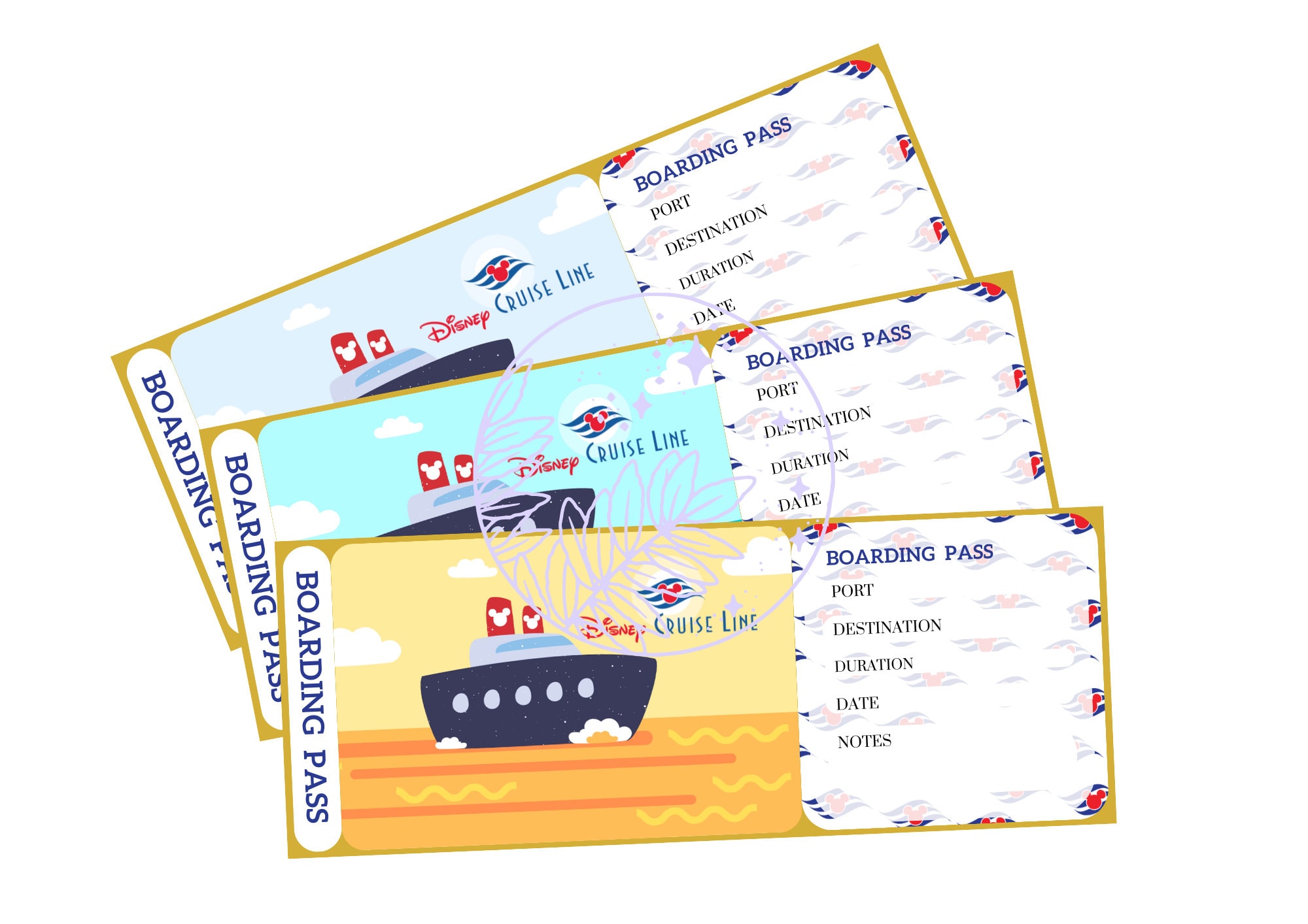 Disney Cruise Boarding Passes for Commemoration or Surprises - Etsy