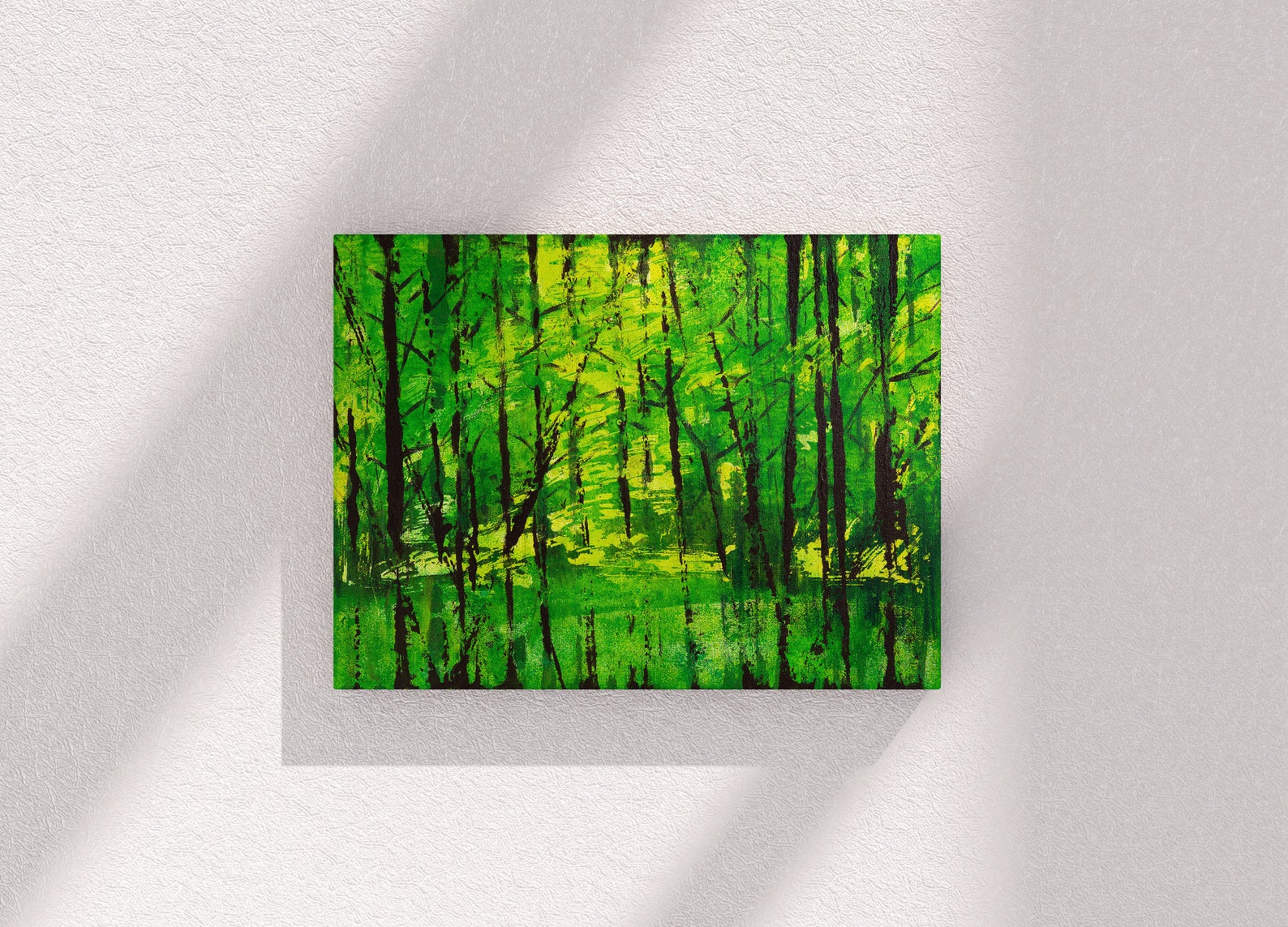 Four Seasons Art, Spring, Summer, Autumn, Winter, Acrylic Painting ...