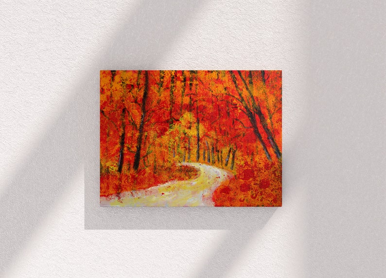 Four Seasons Art, Spring, Summer, Autumn, Winter, Acrylic Painting ...