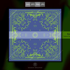Bandana Pattern I SVG. Digital Art - SVG I PNG I Digital Cut File ...